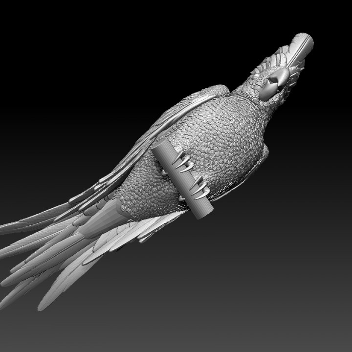 3D Printable parrot by Dmitrii Tishchenkov