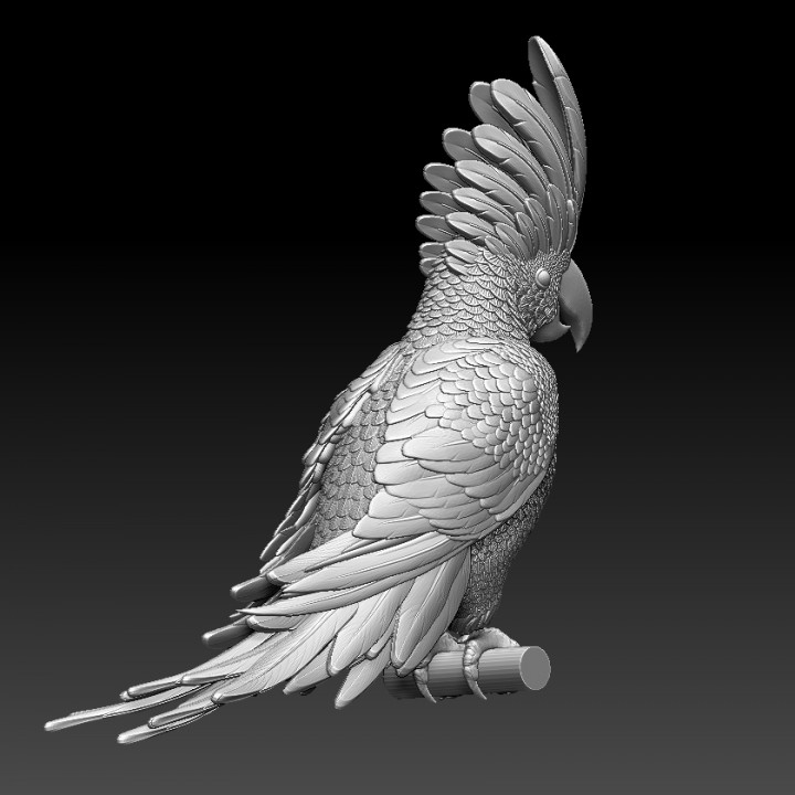 3D Printable parrot by Dmitrii Tishchenkov