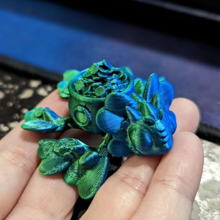 3D Print of Luckurtle, Lucky Turtle, St. Patrick's Day Turtle by jazzy_plz