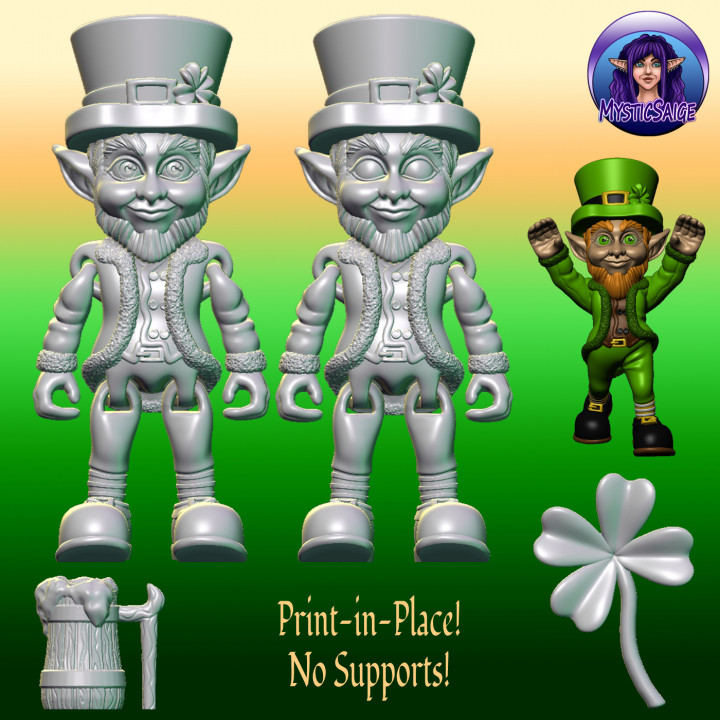 3D Printable Leprechaun by MysticSaige