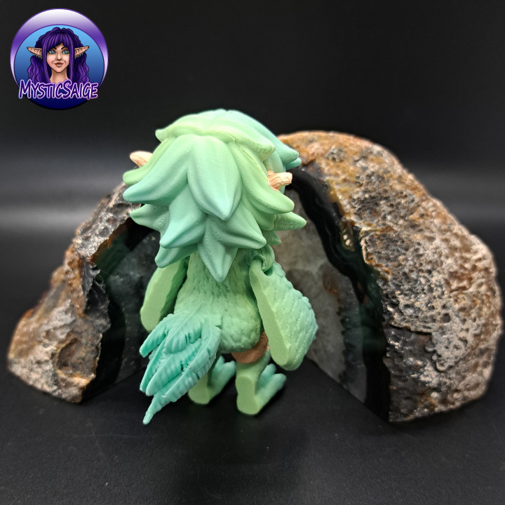 3D Printable Baby Harpy 2 by MysticSaige