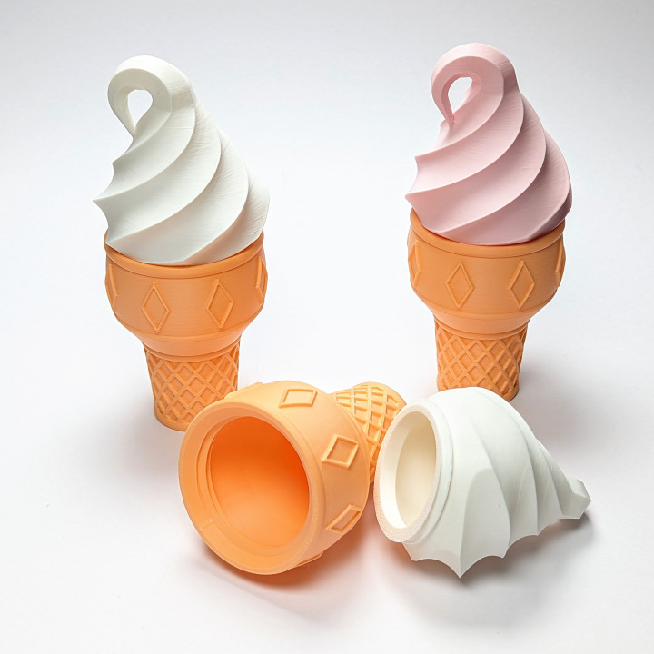 3D Printable Icecream Cone Box! by Clockspring
