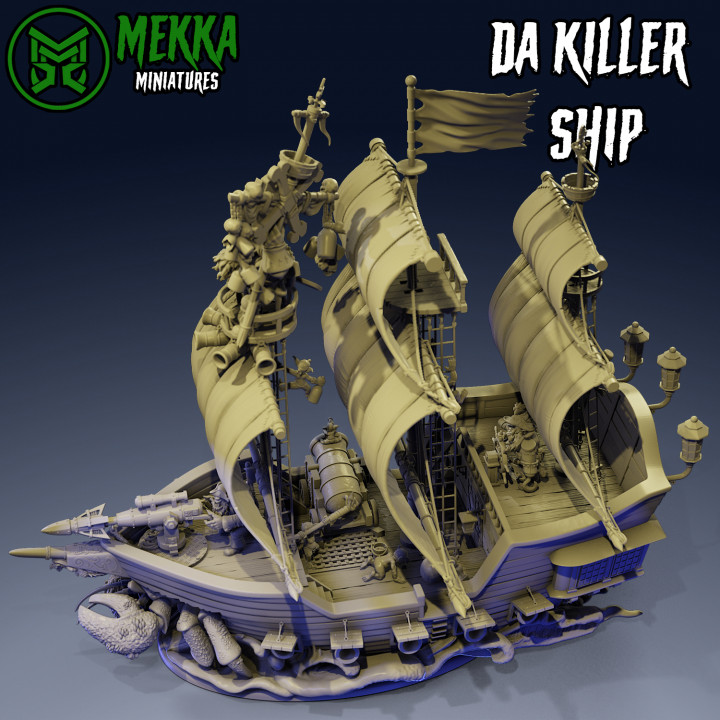 3D Printable Da Killer Ship by Mekka Miniatures