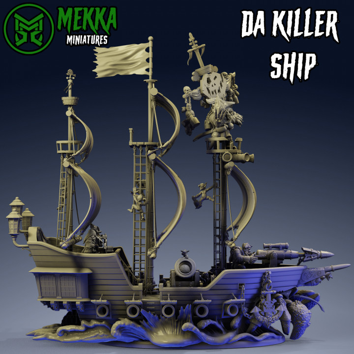 3D Printable Da Killer Ship by Mekka Miniatures
