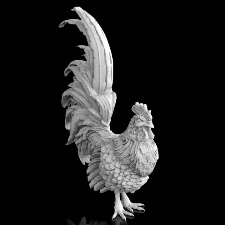 3D Printable rooster by 3Dimontis