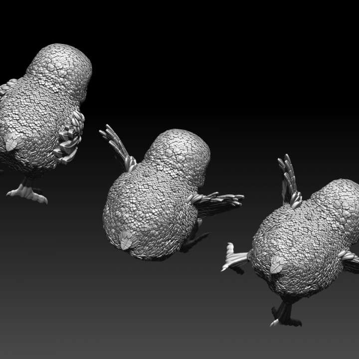 3D Printable chick by 3Dimontis