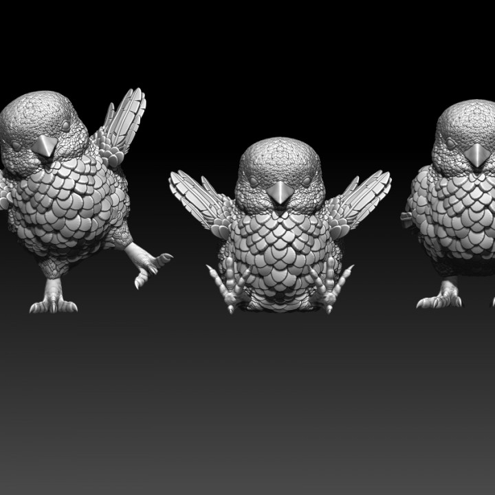 3D Printable chick by 3Dimontis