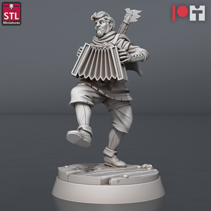 3D Printable Musician A by STL Miniatures