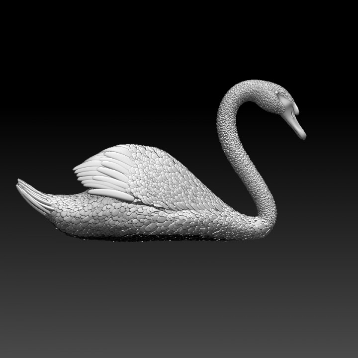 3D Printable swan by Dmitry Tishchenkov