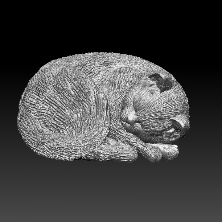 3D Printable cat by Dmitry Tishchenkov