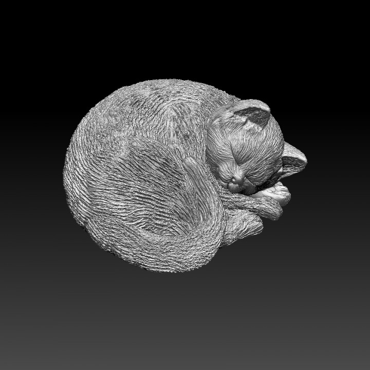 3D Printable cat by Dmitry Tishchenkov