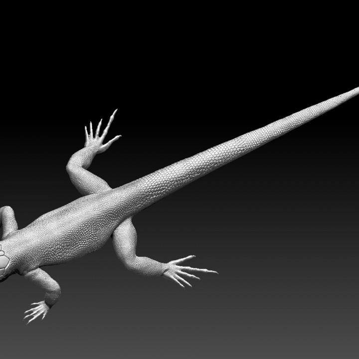 3D Printable lizard by Dmitry Tishchenkov
