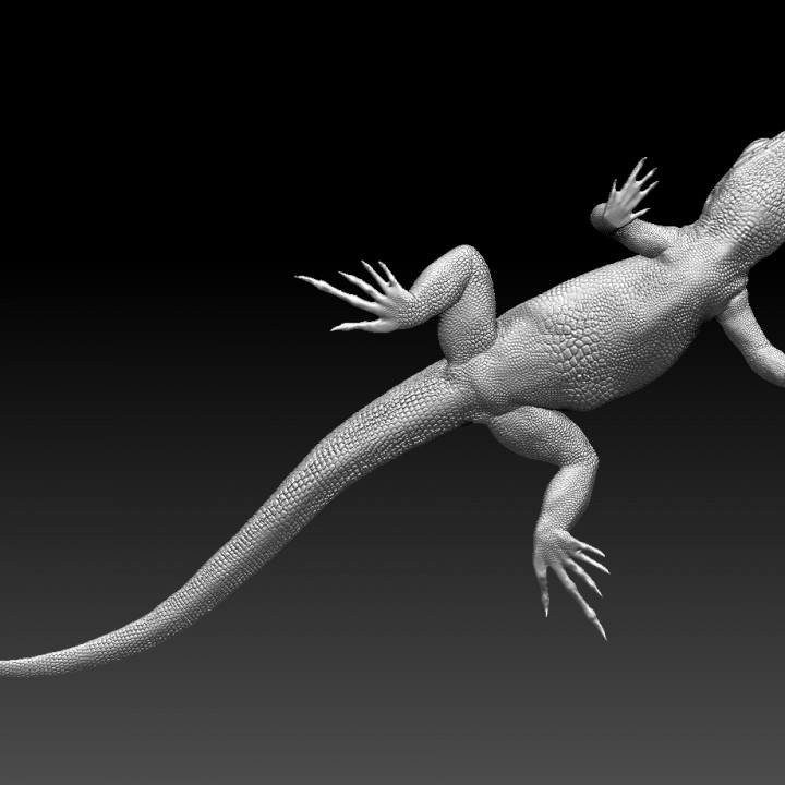 3D Printable lizard by Dmitry Tishchenkov