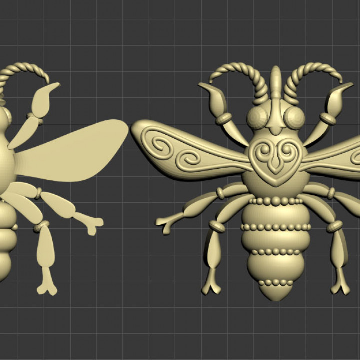 3D Printable bee by Dmitry Tishchenkov