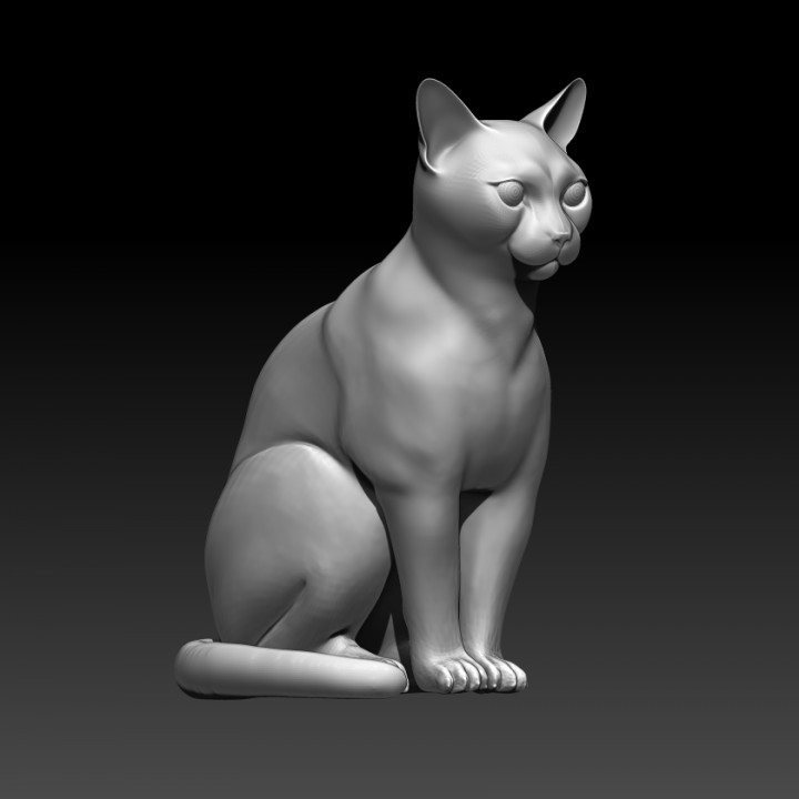 3D Printable cat by 3Dimontis