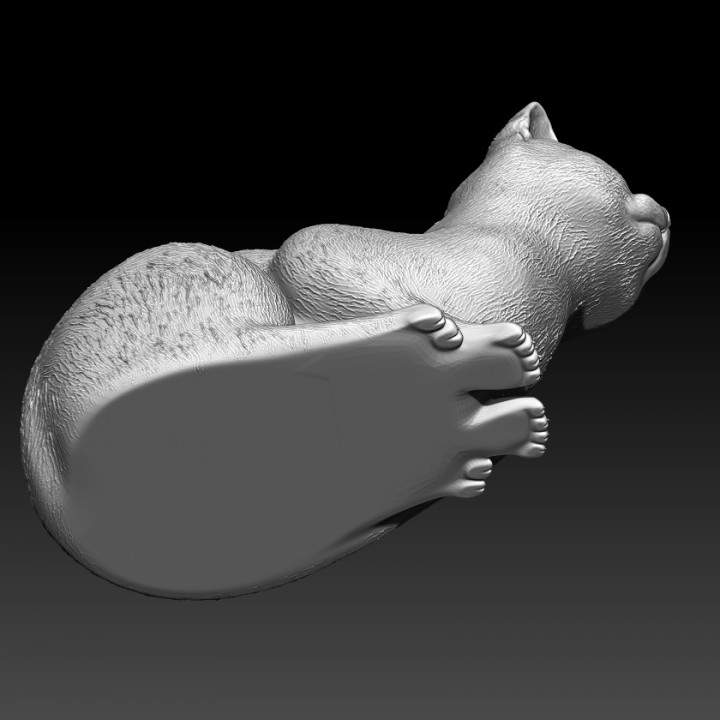 3D Printable cat by 3Dimontis