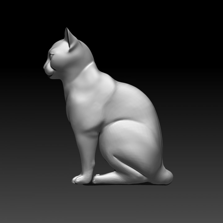 3D Printable cat by 3Dimontis