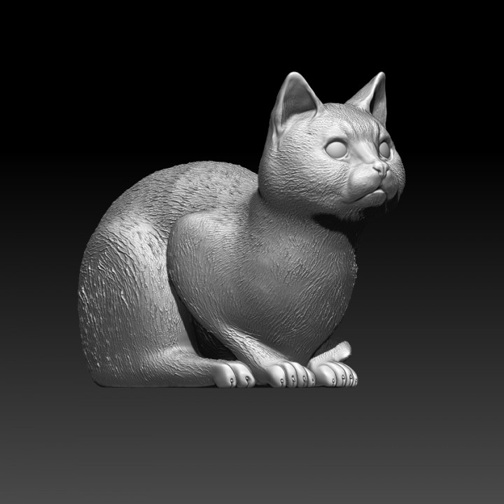 3D Printable cat by 3Dimontis