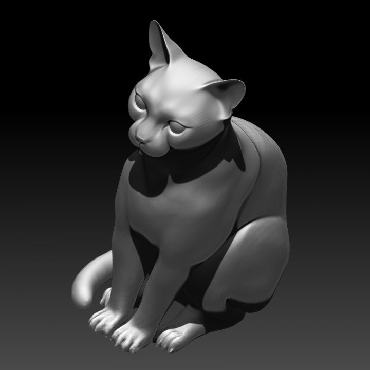 3D Printable cat by 3Dimontis