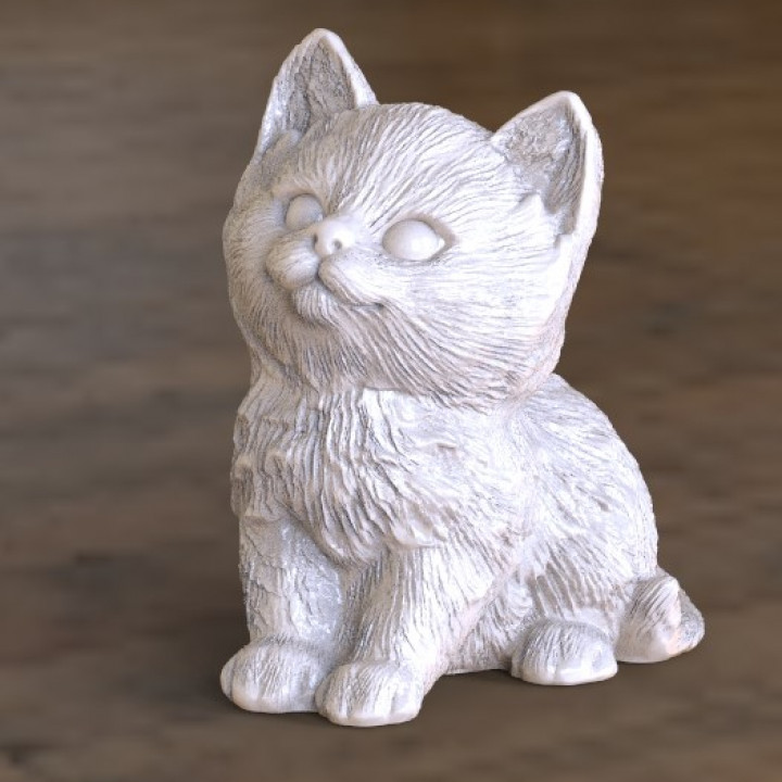 3D Printable cat by Dmitry Tishchenkov