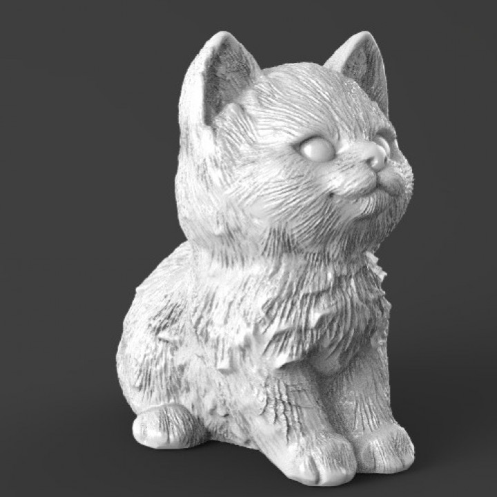 3D Printable cat by Dmitry Tishchenkov