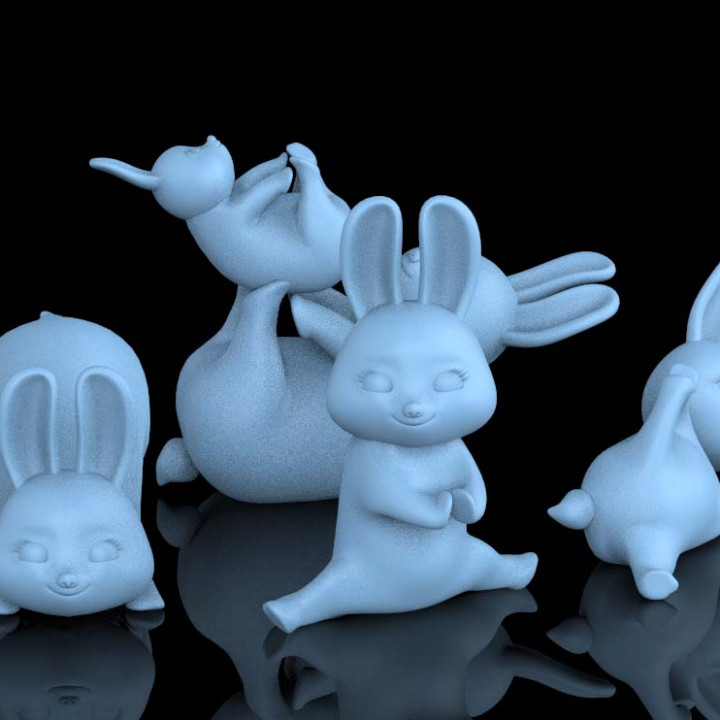 3D Printable rabbit by 3Dimontis