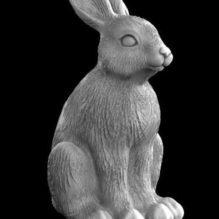 3D Printable rabbit by 3Dimontis