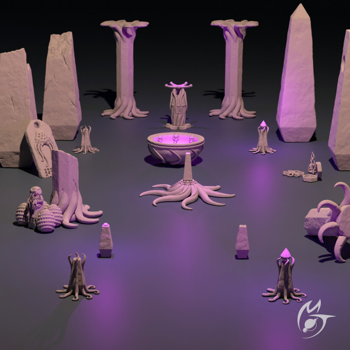 3D Printable Eldritch Dungeon Objects and Props by Making Tlon