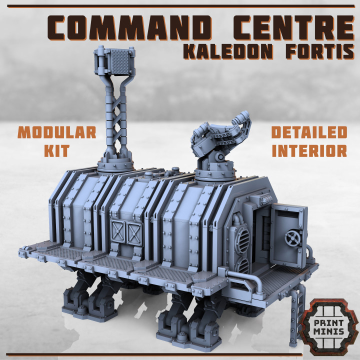 3D Printable Command Centre - Kaledon Fortis FOB by Print Minis