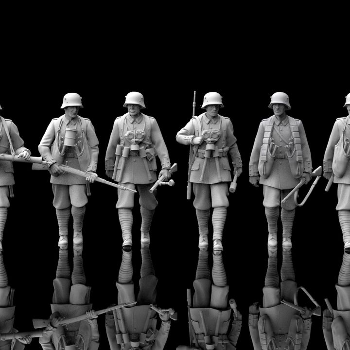 3D Printable german soldier ww1 by Dmitry Tishchenkov