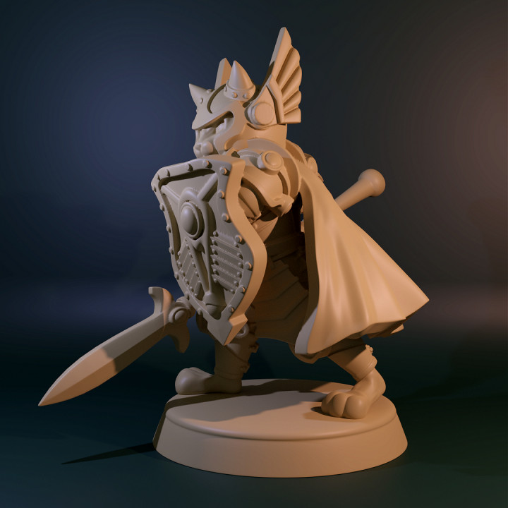 3D Printable Paladin Cat Miniature by Ruperto Dinamita