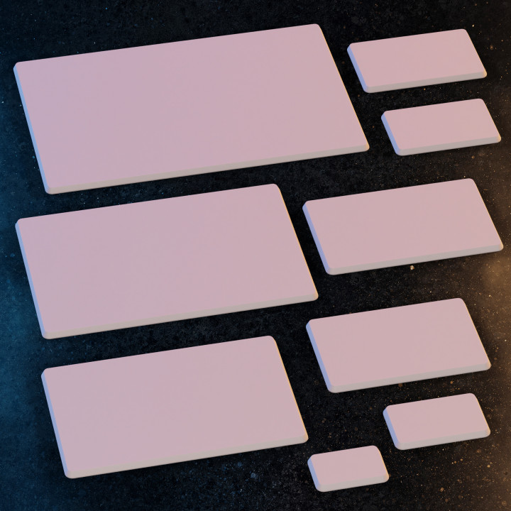 3D Printable Rectangular Base Kit by Productions Diratia