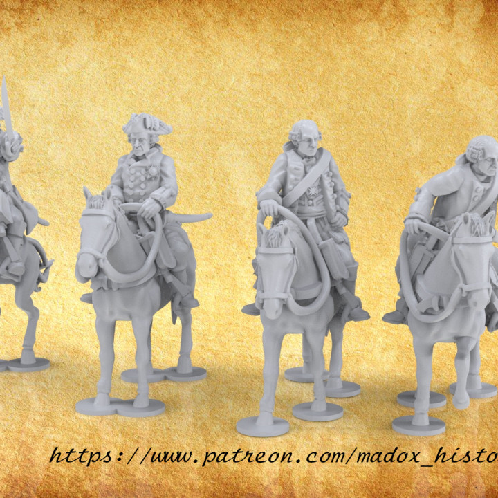 3D Printable SYW Prussian High command by BattleCat Miniatures