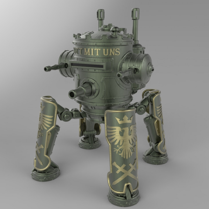 3D Printable Iron harvest fan mecha FDM by MCGuild