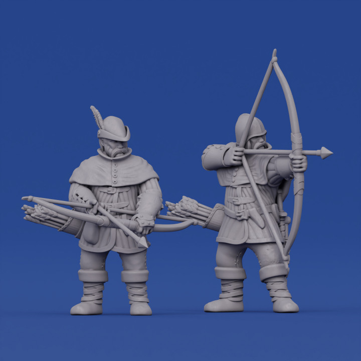 3D Printable Archers by vector.miniatures