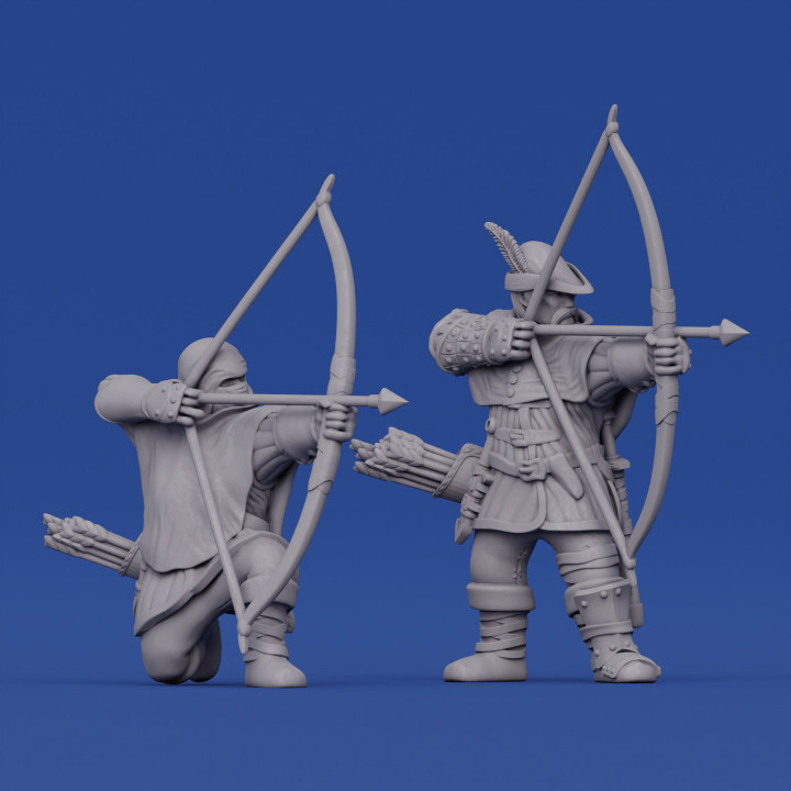 3D Printable Archers by vector.miniatures