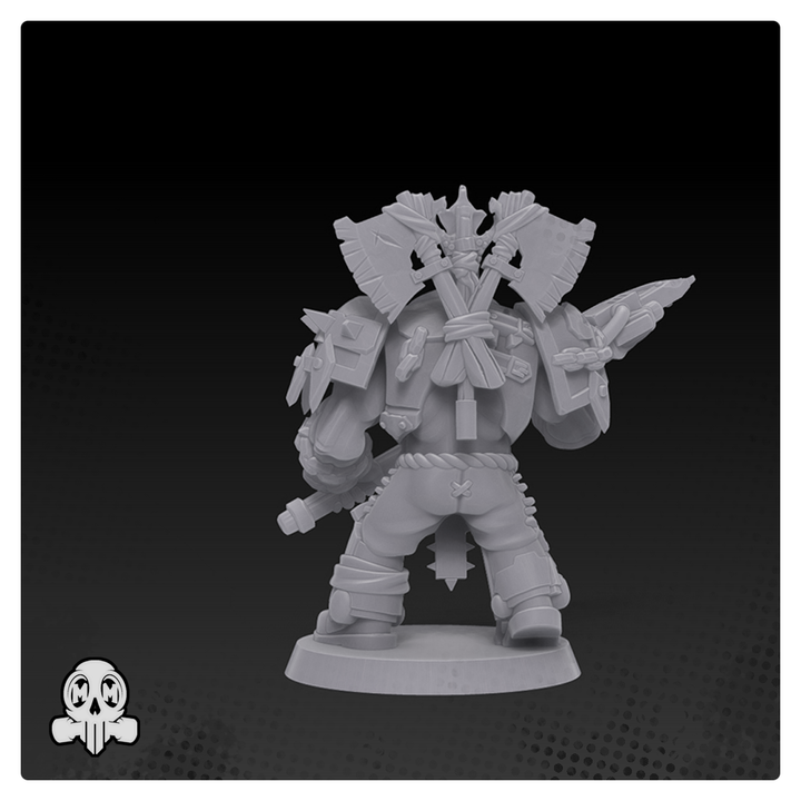 3D Printable Orc Mega Big Boss in Looted Armour Modular Kit by ...