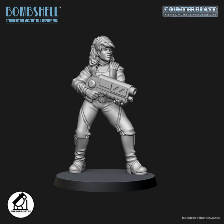 3D Printable Diane Archer by Bombshell Miniatures