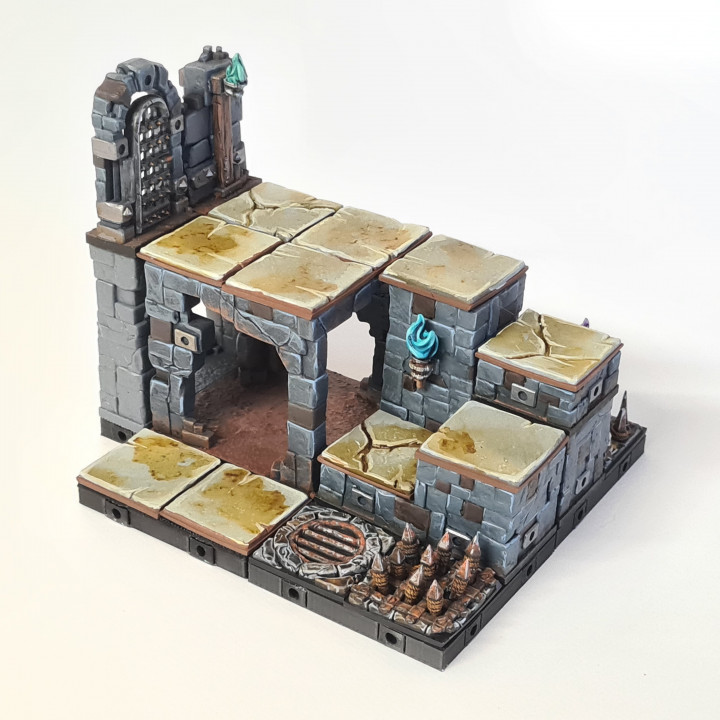 3D Printable Dungeon Lab - SET 1 by MGpix
