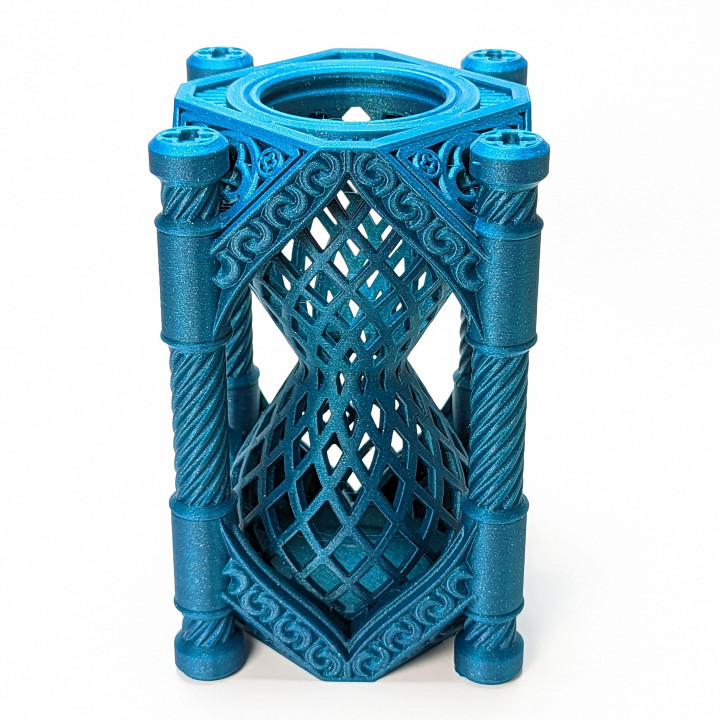 3D Printable Gothic Hourglass and Case by Clockspring