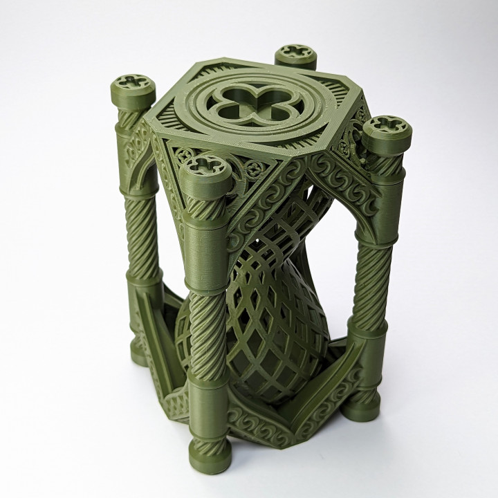 3D Printable Gothic Hourglass and Case by Clockspring