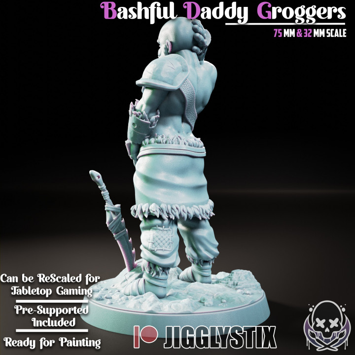 3D Printable Bashful Daddy Groggers by Jigglystix