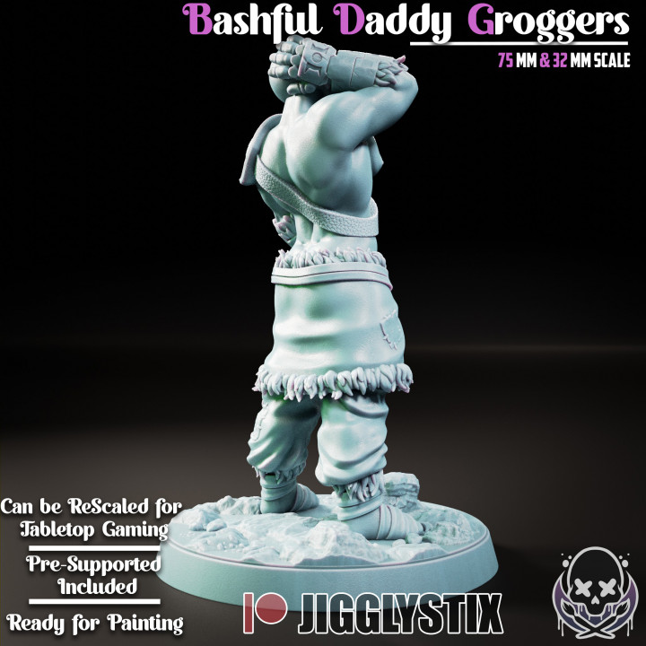 3D Printable Bashful Daddy Groggers by Jigglystix