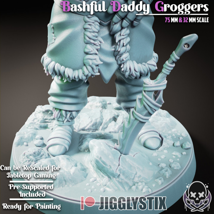3D Printable Bashful Daddy Groggers by Jigglystix