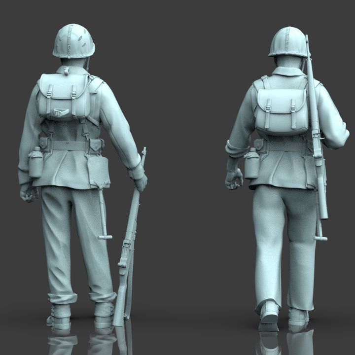 3D Printable Marine usa ww2 by Dmitry Tishchenkov