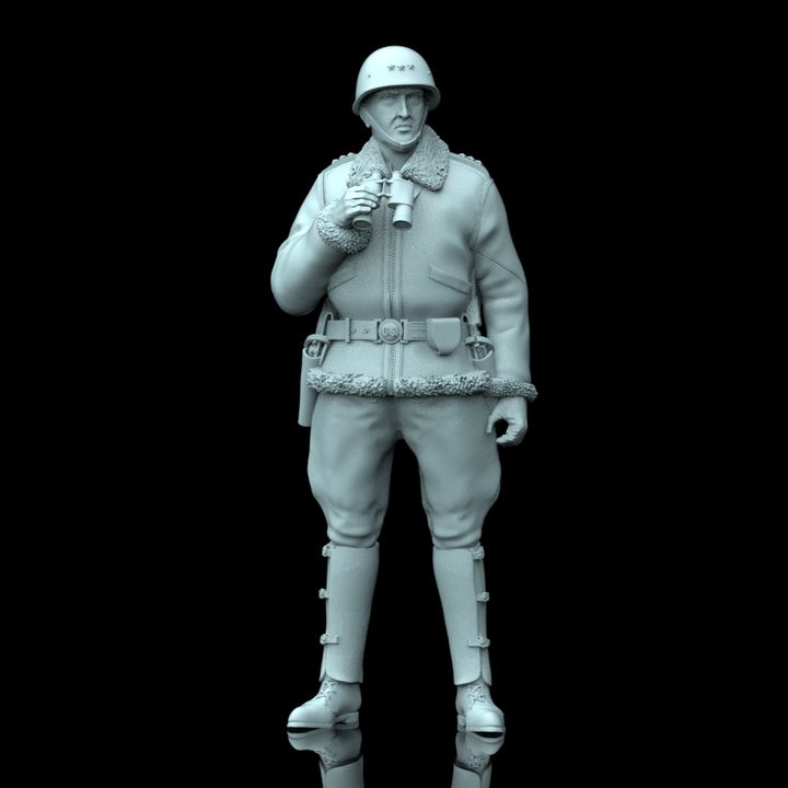 3D Printable George Smith Patton ww2 by Dmitry Tishchenkov