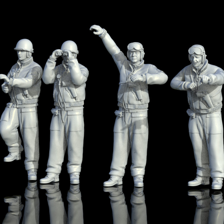 3D Printable us tank crew by Dmitry Tishchenkov