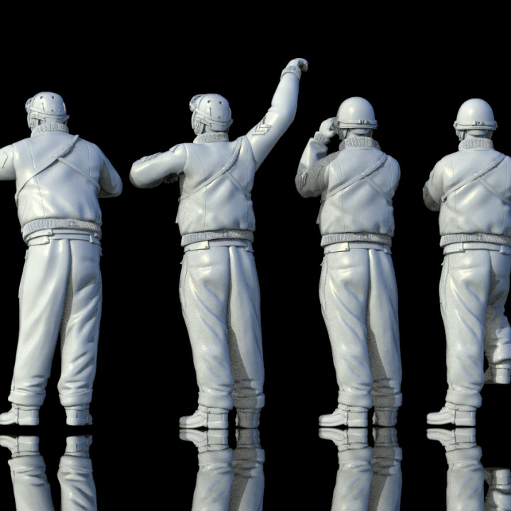 3D Printable us tank crew by Dmitry Tishchenkov