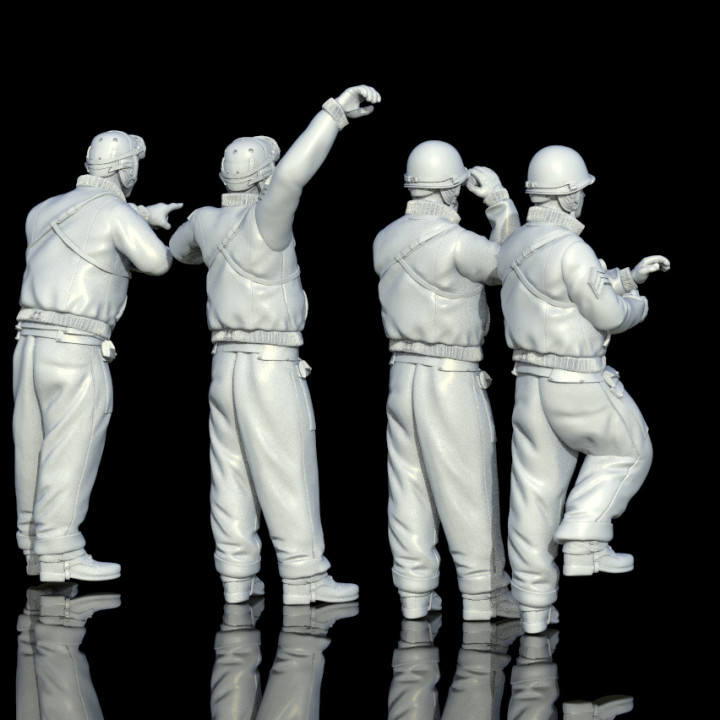 3D Printable us tank crew by Dmitry Tishchenkov