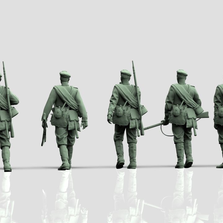 3D Printable soldiers ww1 Russian empire by Dmitry Tishchenkov